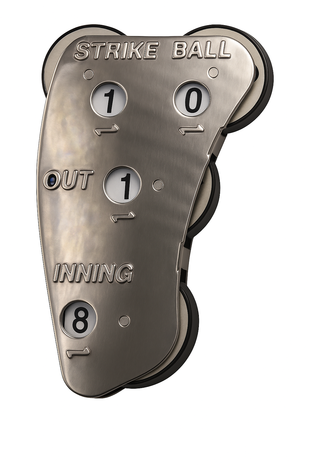 Markwort Stainless Steel 4-Dial Raised Letter Umpire Indicator, Silver ...